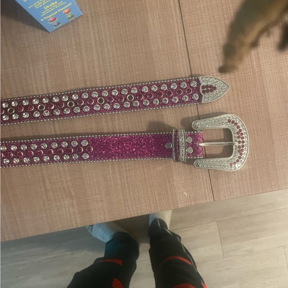 B.B. Simon | Other | Hot Pink Bb Simon Belt | Poshmark
